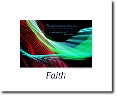 Faith Poem Poster by Patrick Overton, Ph.D., and Pete Anger